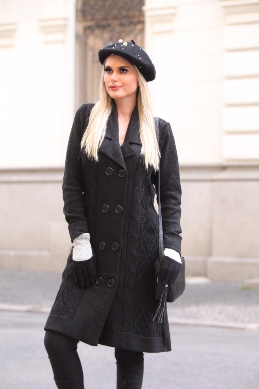 Sobretudo Mousse Aram - LOOK TRICOT